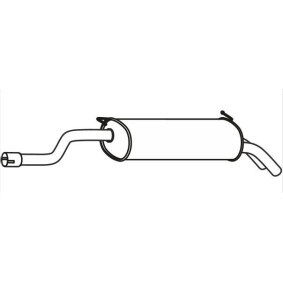 Pot d'échappement SKODA Octavia 3 Schrägheck (5E3, NL3, NR3) 1.4 140 CV ...